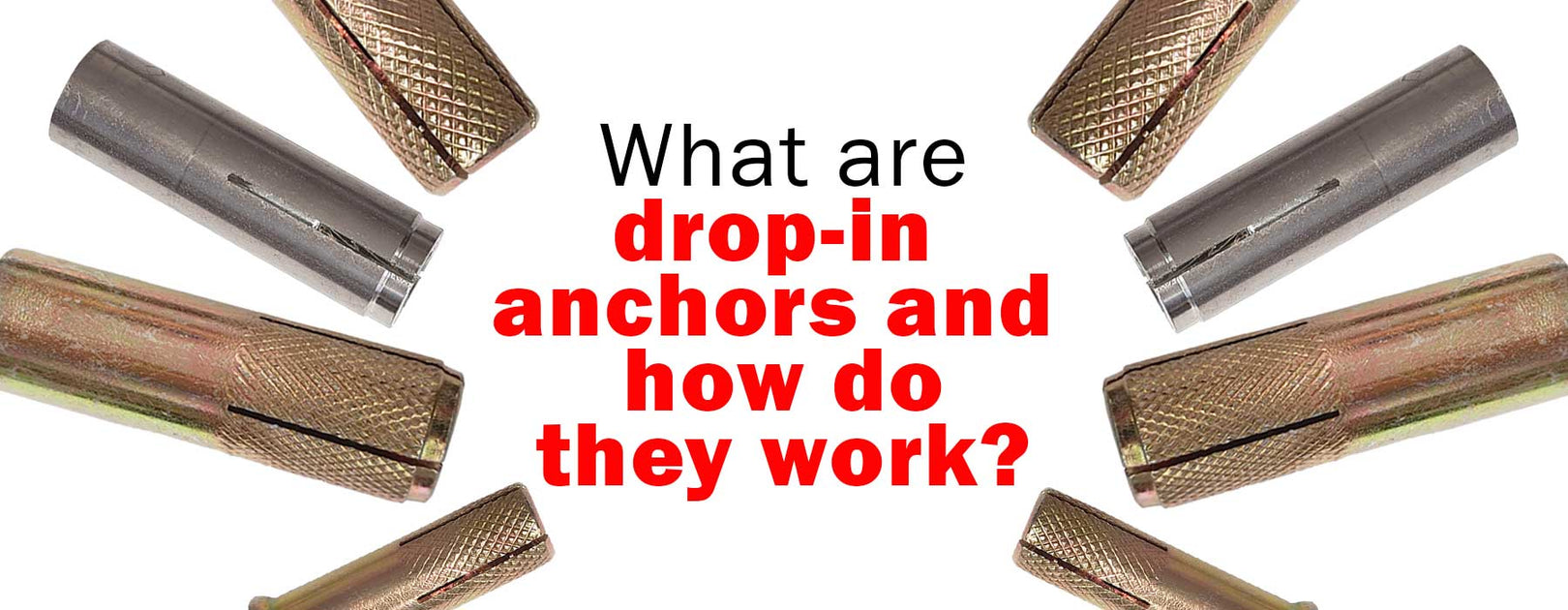 What are drop-in anchors are and how they work - Fusion Fixings