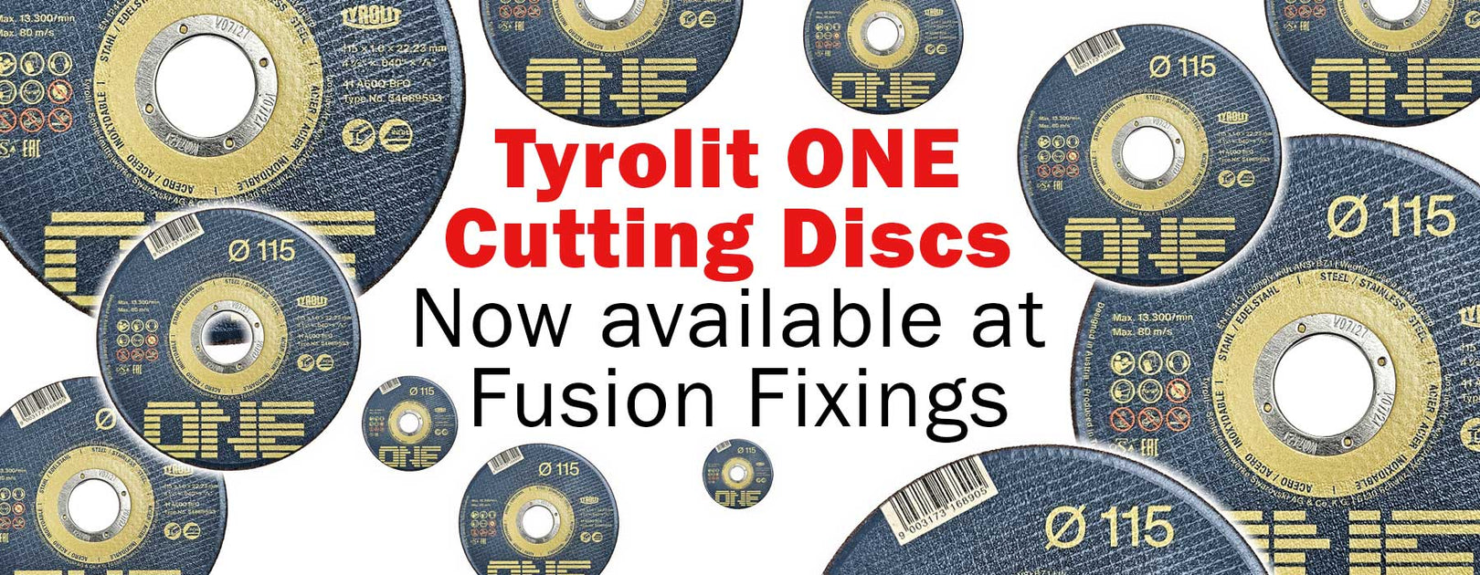 Now In Stock: Tyrolit ONE Cutting Discs at Fusion Fixings