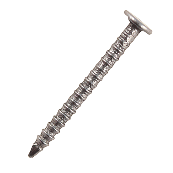 1kg bags of Annular Ring Shank Nails / Clout Nails, Bright Steel