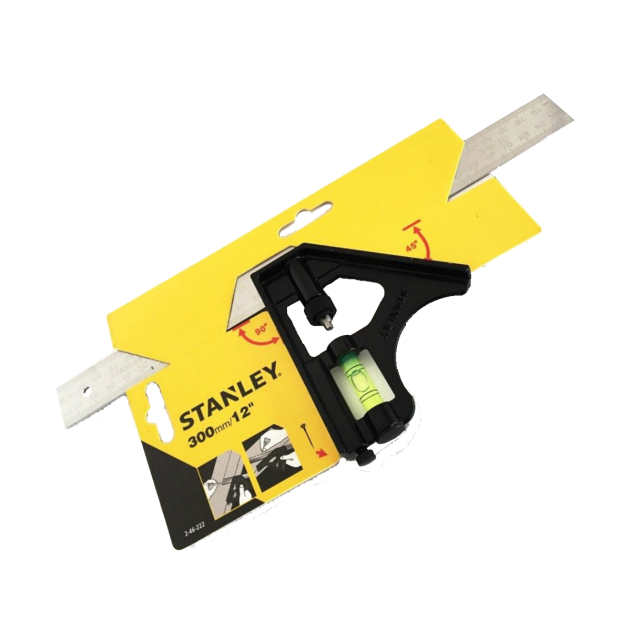 Stanley Combination Metal Square 300mm (12") 2-46-222