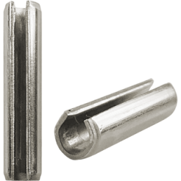 M10 x 50mm Slotted Spring Pin A1 Stainless Steel ISO 8752
