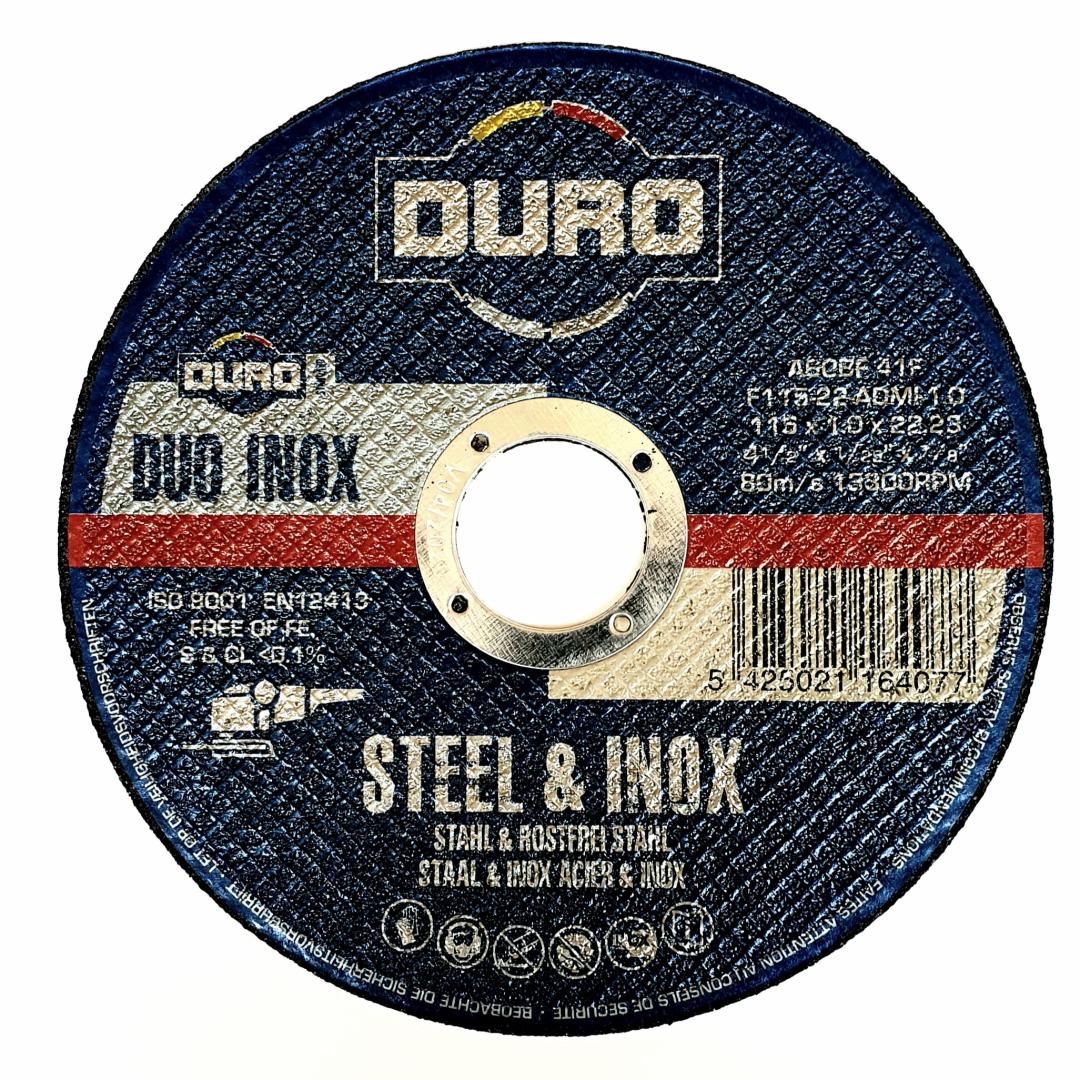 Duro A60BF-41F Metal Cutting Disc 115mm x 1mm x 22.23mm