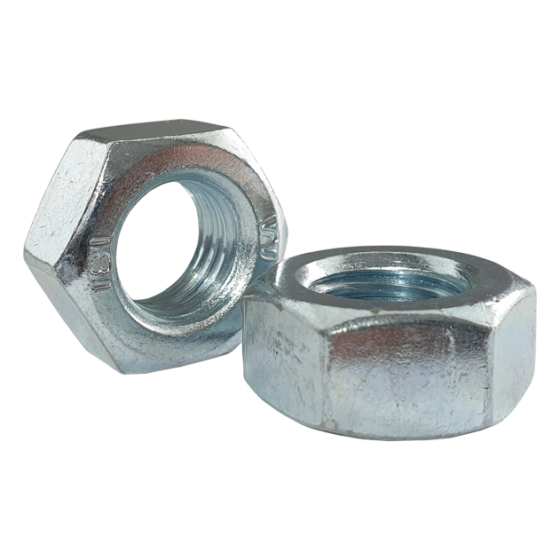 M24 Hex Nut, BZP Class 8 Steel Hexagon Full Nut, DIN 934