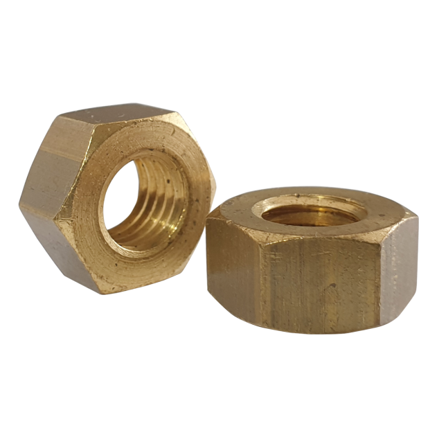 M4 Brass Nut, Solid Brass Hexagon Full Nut DIN 934 Bulk discounts