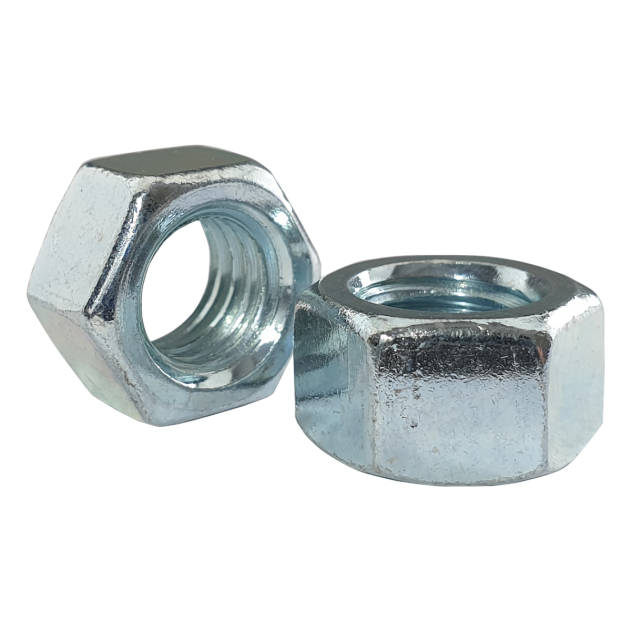 1" UNC Full Nut Bright Zinc Plated | Bulk Buy Discounts
