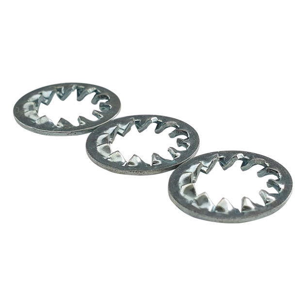 M10 Internal Tooth BZP Washer Din 6798j