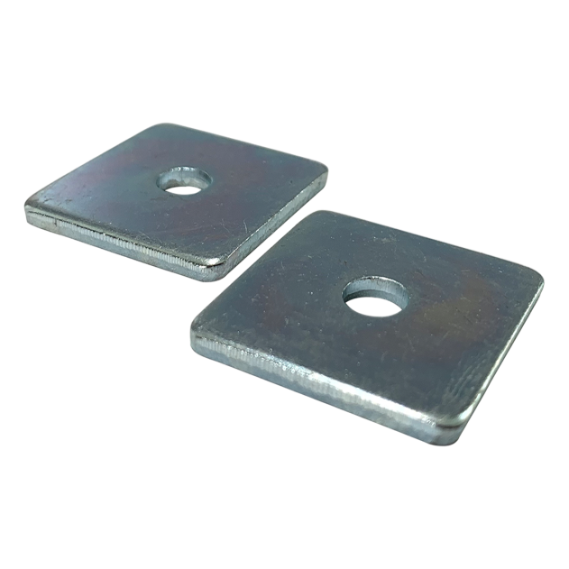 M8 x 40mm x 3mm Square Washer, Mild Steel, BZP DIN 436
