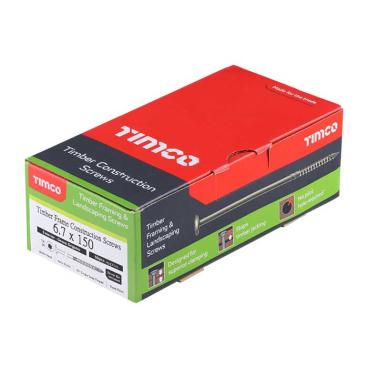 Timco wafer head timber screws, 6.7 x 150mm. Torx drive, Pack of 50