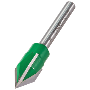 Trend Triple Flute V Groove Router Cutter, 60 degrees C043CX1/4TC