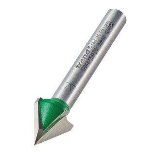 Trend Chamfer V Groove Router Cutter 60 degrees (C043X1/4TC) - CLEARAN
