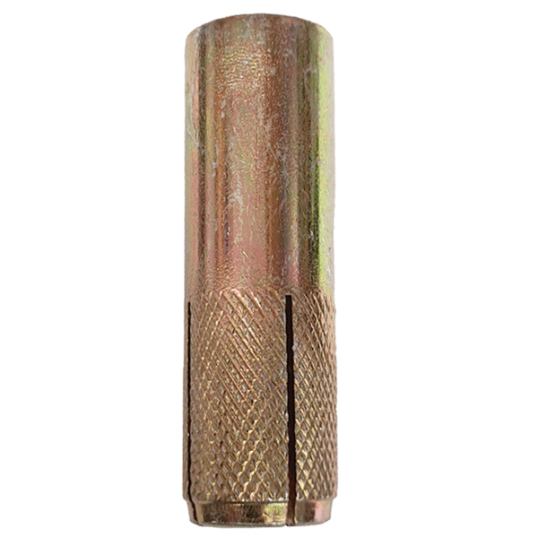 M12 (15mm) x 50mm JCP Drop-In Anchor, Zinc & Yellow - bulk discounts