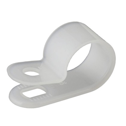 P Clip 5mm Nylon For Clamping Cables | Fusion Fixings