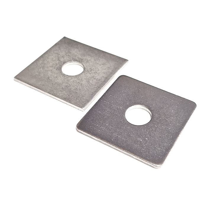 Meta title: M10 x 50mm x 3mm Square Washer, Mild Steel, BZP DIN 436