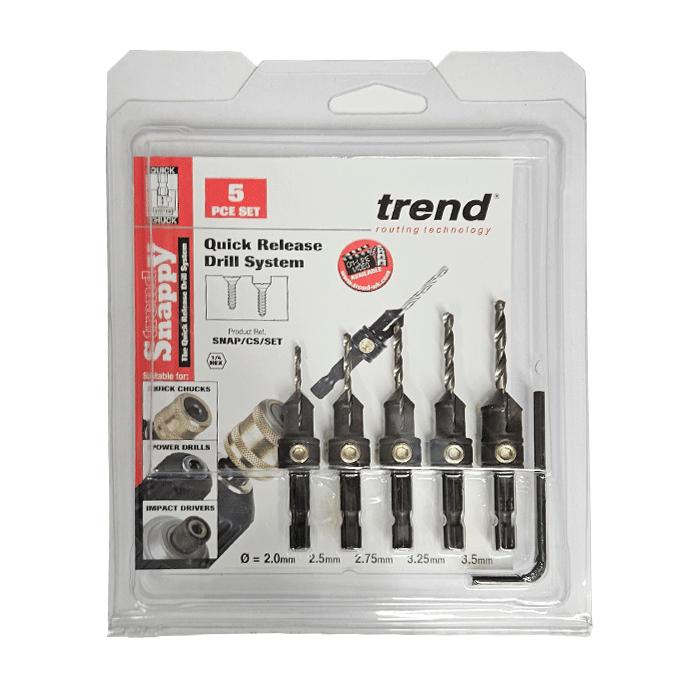 Trend SNAPPY 5 Piece Quick Release Drill System - Fusion Fixings