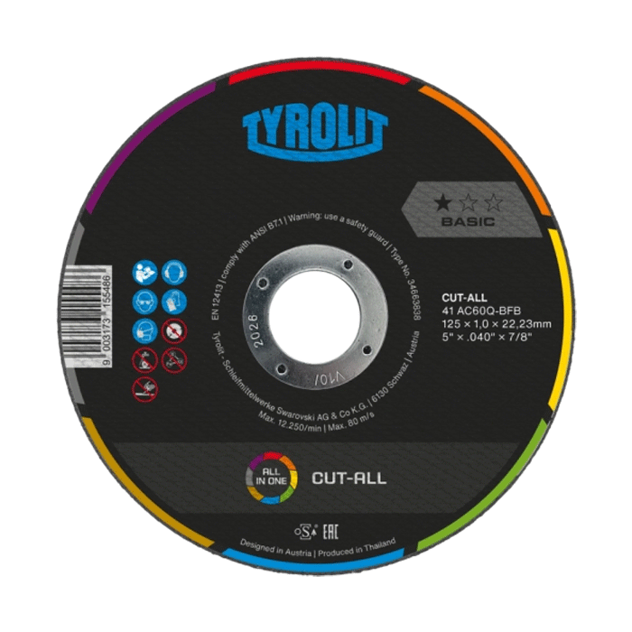 Great prices - Tyrolit Cut-All All Material Cutting Discs, 115 x 1mm ...